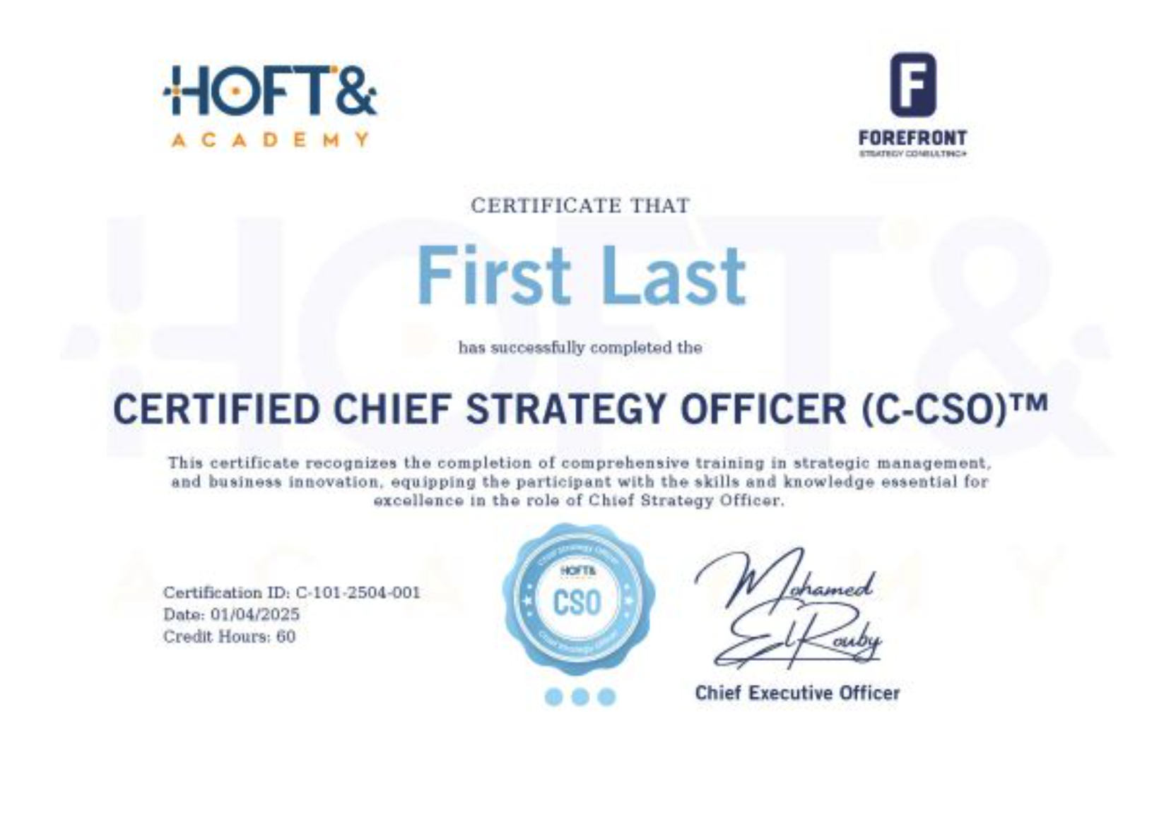 CIFPA Program – Hoft Academy Programs